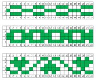 2-Color Motifs for Double-Knit Loom - Loom Knit Central