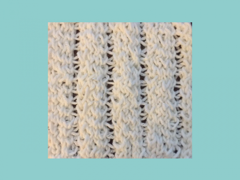 Bamboo Stitch – Double-Knit Loom Technique - Loom Knit Central
