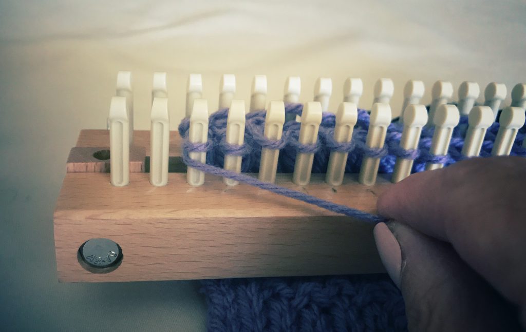 Purl Stitch Loom Knit - Loom Knit Central