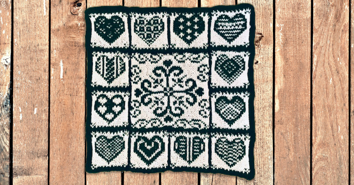 Double-knit loom knit wall hanging. - Loom Knit Central